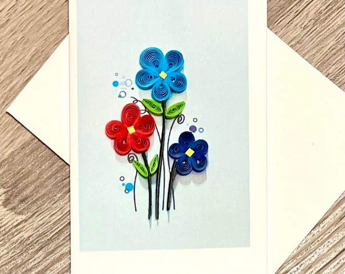 Mini Quilling Card Greeting Card Paper Filigree - Etsy