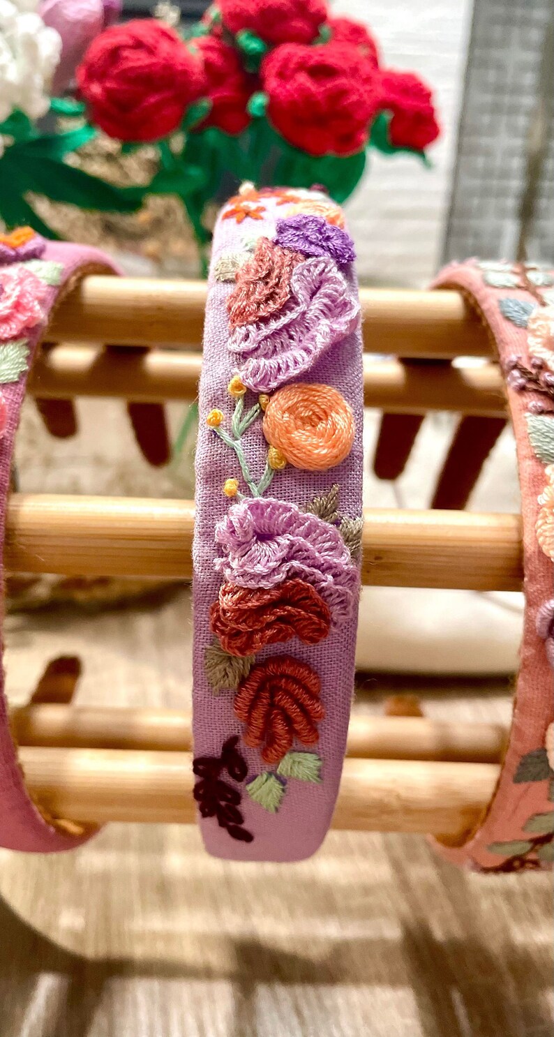 Headband Hand Embroidery - Etsy