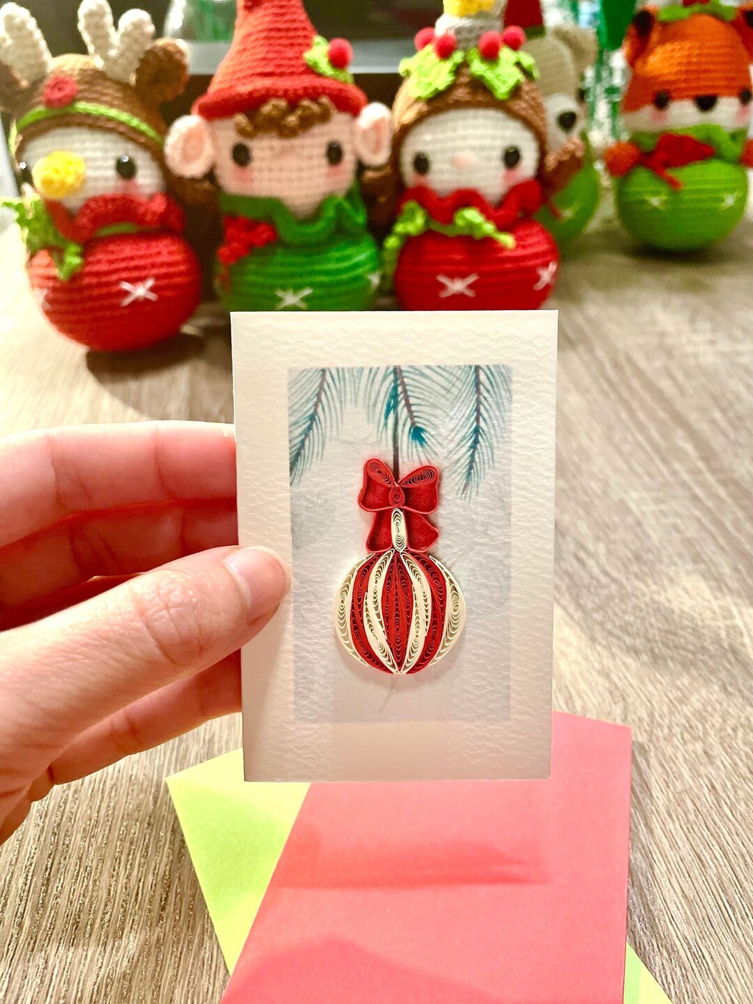 Mini Quilling Card Greeting Card Paper Filigree - Etsy