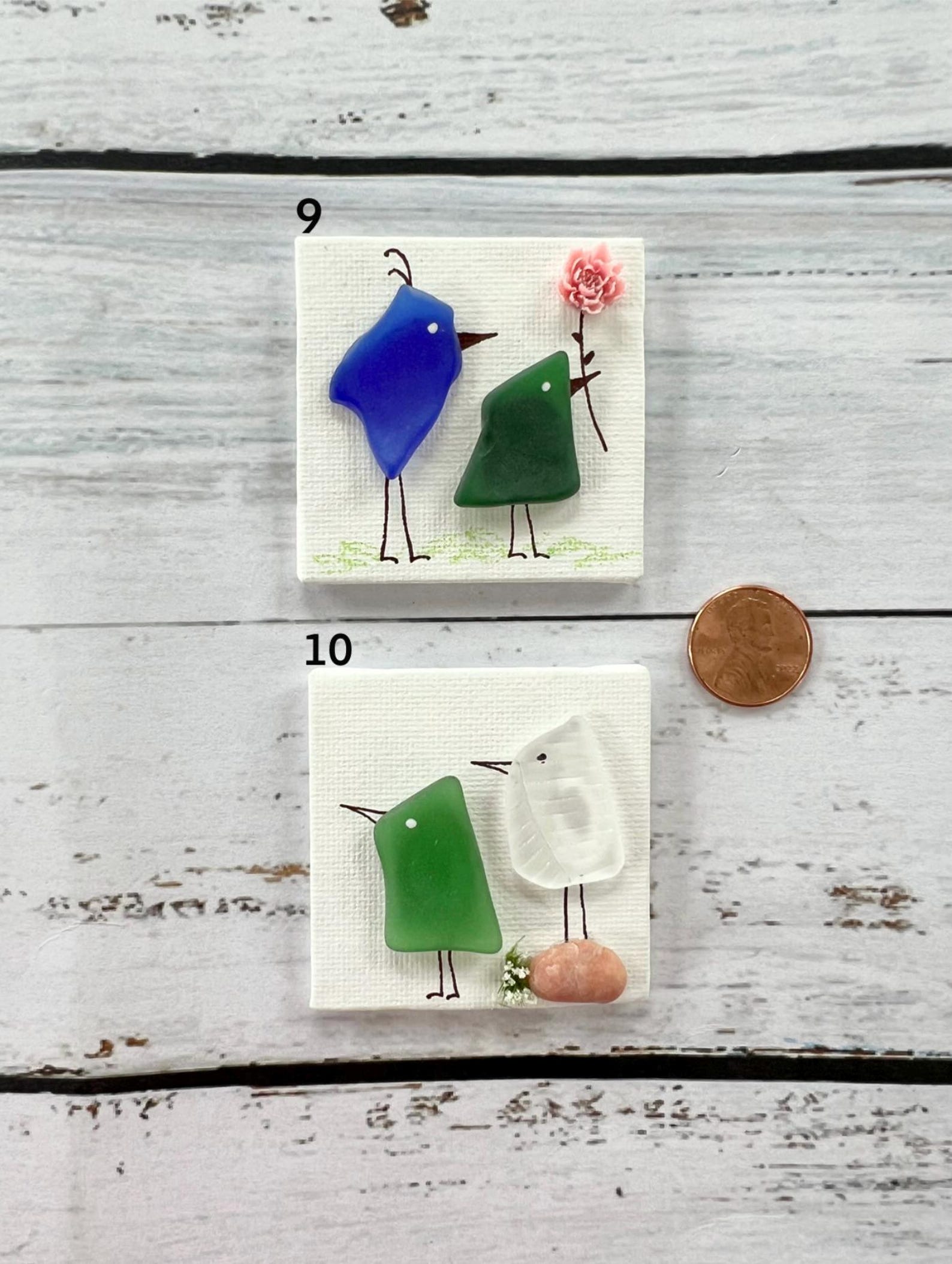 Sea Glass Mini Magnets - Etsy