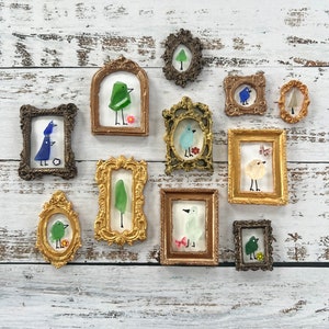 Mini Framed Sea Glass Magnets - Etsy