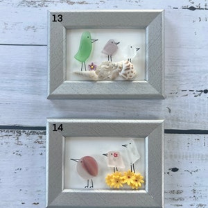 Framed Sea Glass Art - Etsy