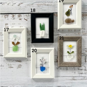 Framed Sea Glass Art - Etsy