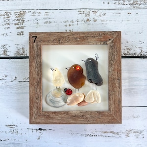 Framed Sea Glass Art - Etsy