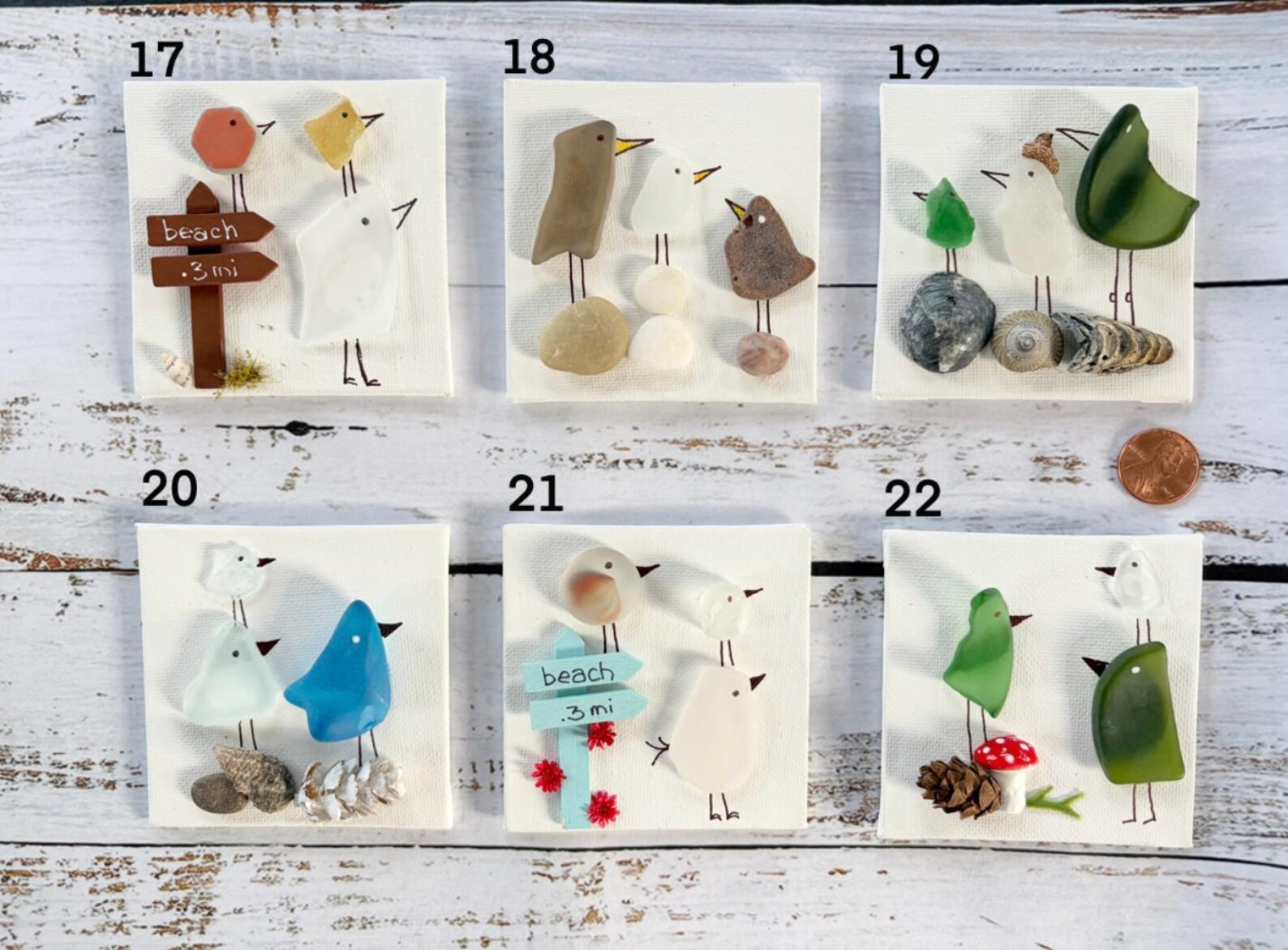 Sea Glass Mini Magnets - Etsy