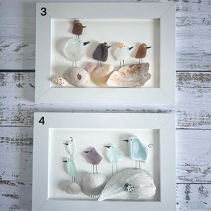 Framed Sea Glass Art - Etsy