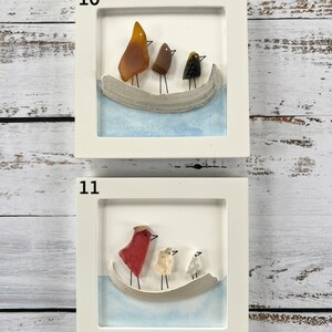 Framed Sea Glass Art - Etsy