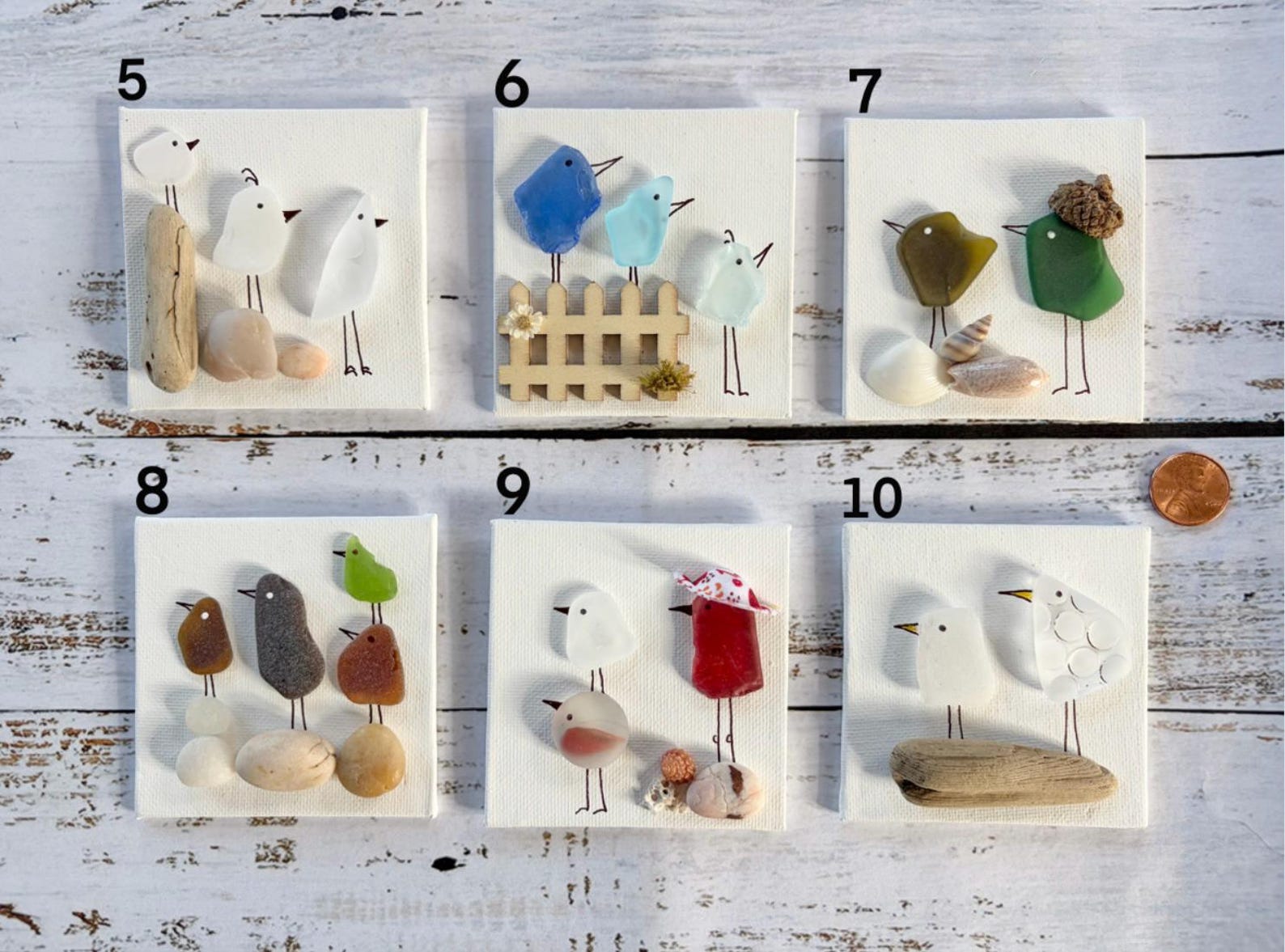 Sea Glass Mini Magnets - Etsy