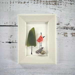 Framed Sea Glass Art - Etsy