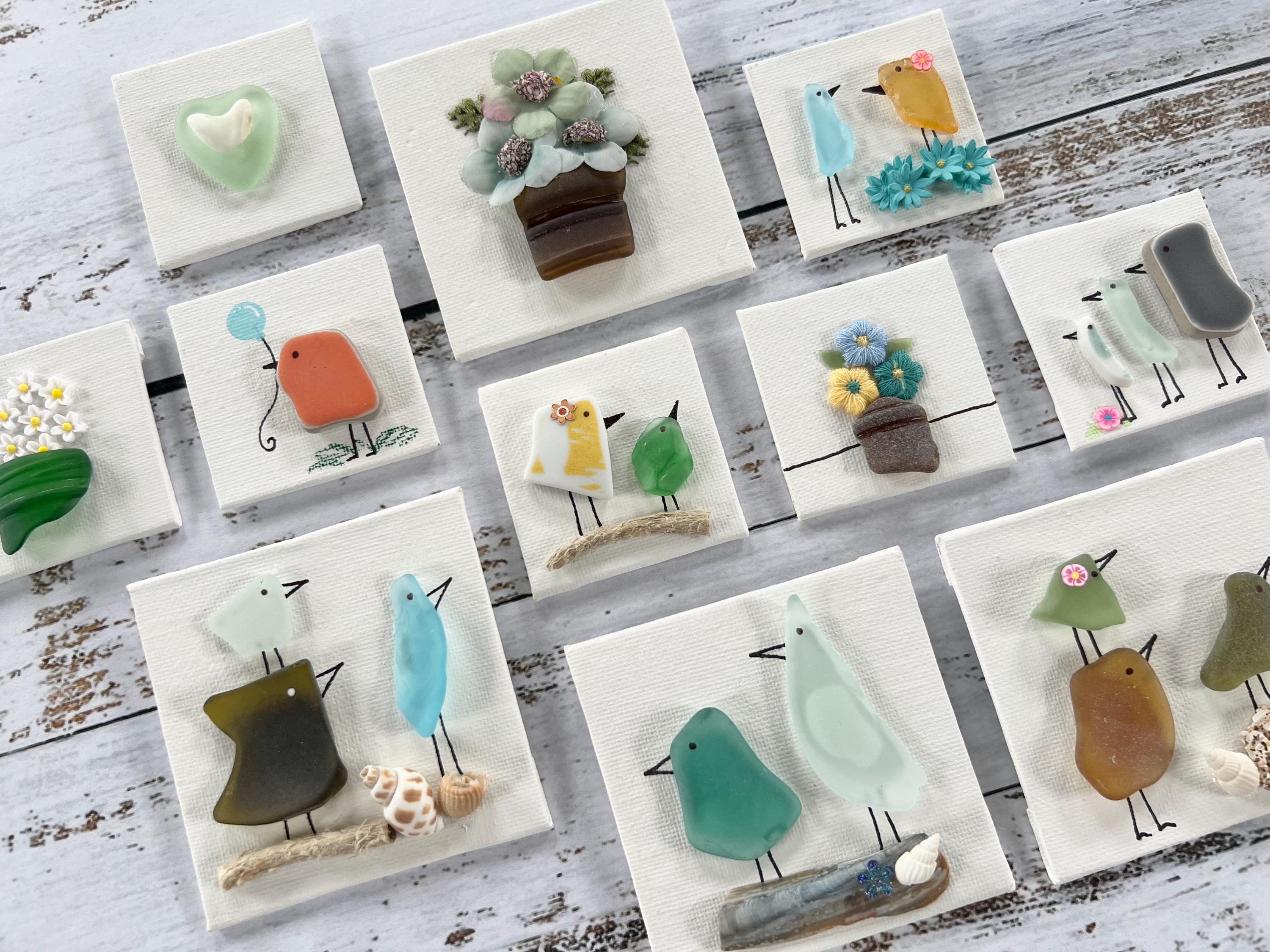 Sea Glass Mini Magnets - Etsy