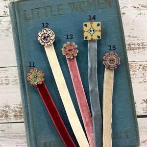 Velvet Ribbon Bookmark - Etsy