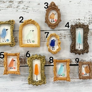 Mini Framed Sea Glass Magnets - Etsy