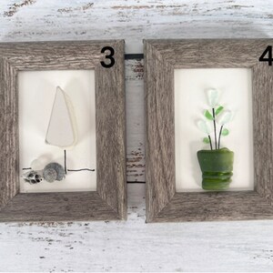 Framed Sea Glass Art - Etsy