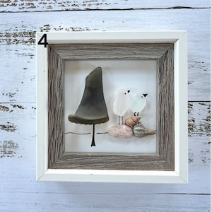 Framed Sea Glass Art - Etsy