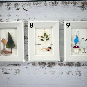 Framed Sea Glass Art - Etsy