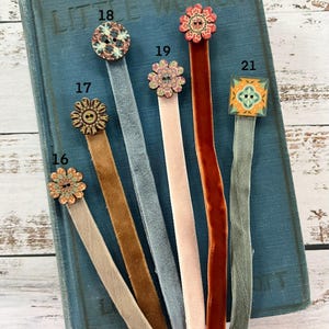 Velvet Ribbon Bookmark - Etsy