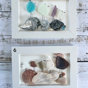 Framed Sea Glass Art - Etsy