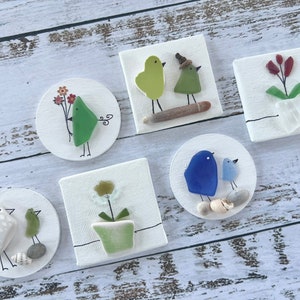 Sea Glass Mini Magnets - Etsy