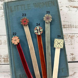 Velvet Ribbon Bookmark - Etsy