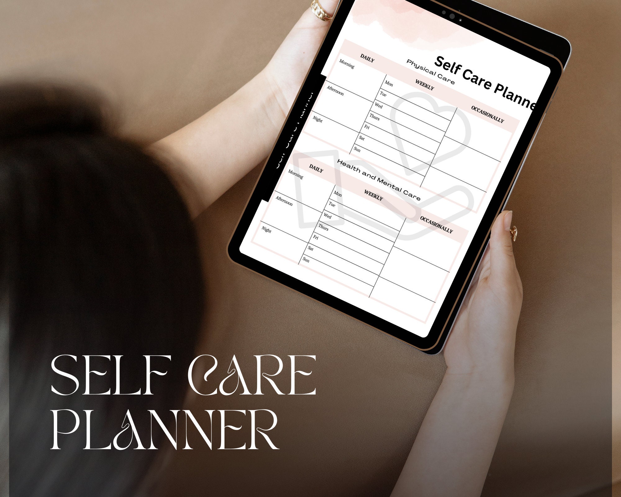 Self Care Planner || Self Care Digital Planner || Editable Planner ...