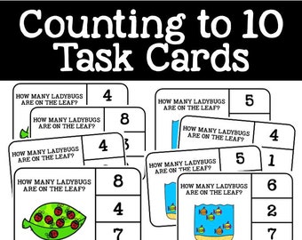 Addition Within 10 Task Cards {4x6} Math Centers, Add to Ten Activity ...
