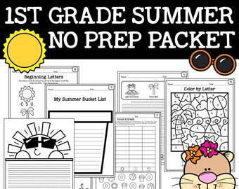 50 Page Summer Early Finisher Worksheet Packet, Math & Language Arts ...