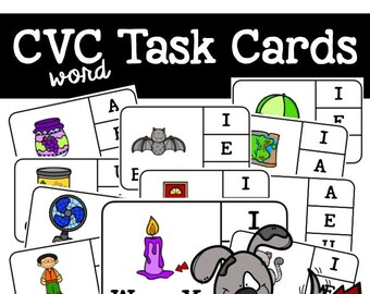 Literacy Task Cards - Etsy