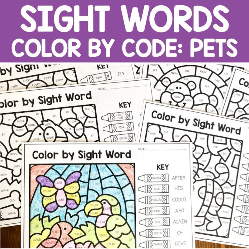 Sight Words to Print - Etsy