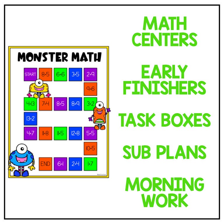 Addition to 20 Board Games, 20 Printable Math Games for Centers - Etsy