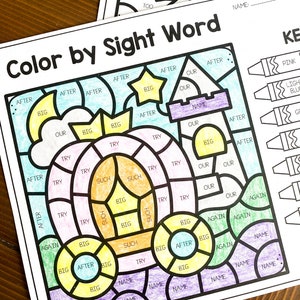 Fairytale Sight Word Color by Code | First & Second Grade | No Prep ...