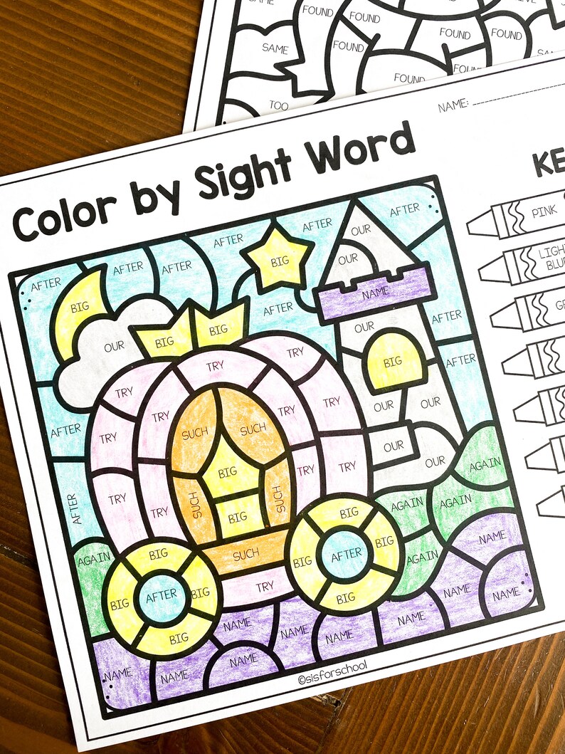 Fairytale Sight Word Color by Code | First & Second Grade | No Prep ...