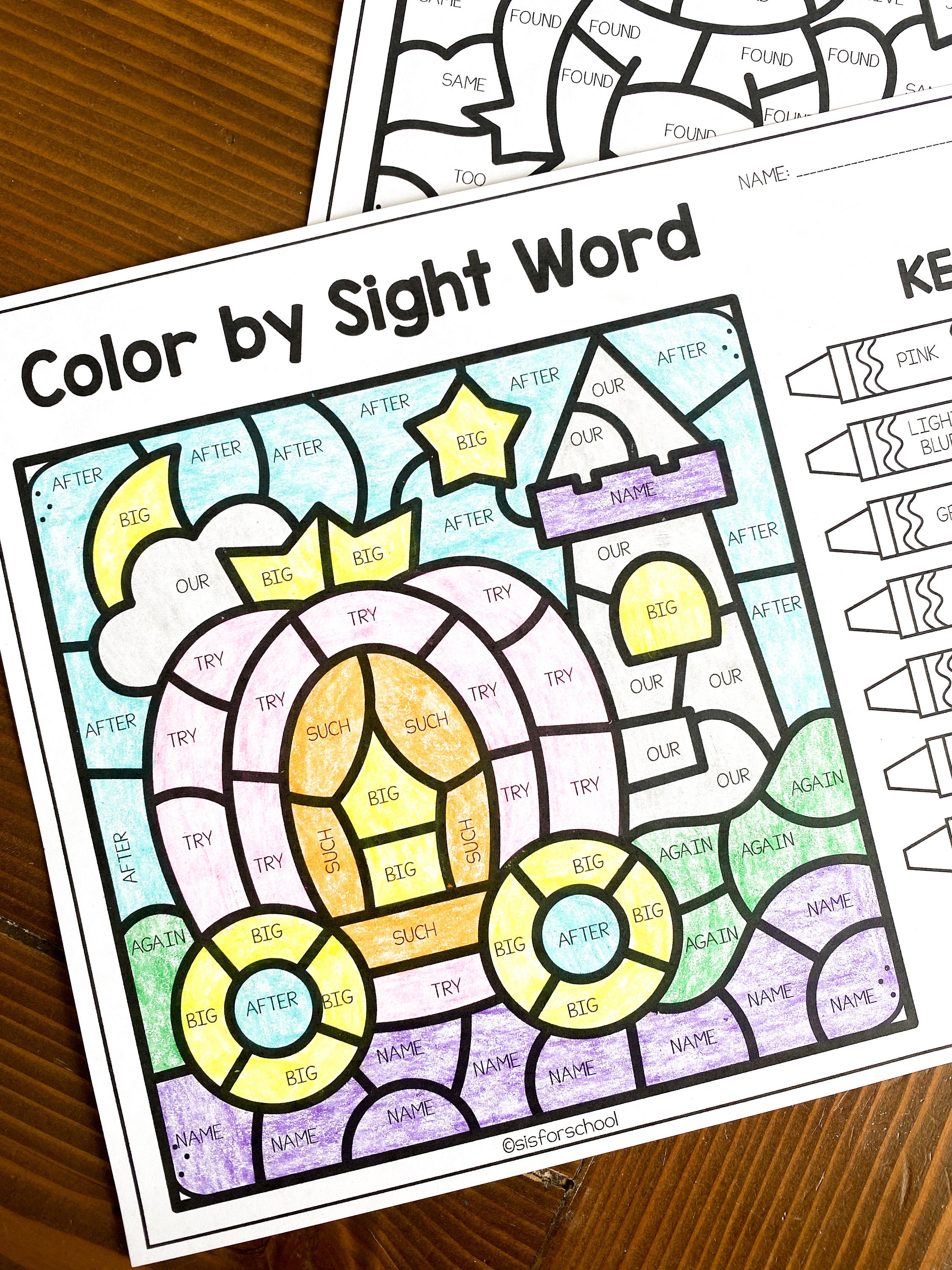 Fairytale Sight Word Color by Code | First & Second Grade | No Prep ...