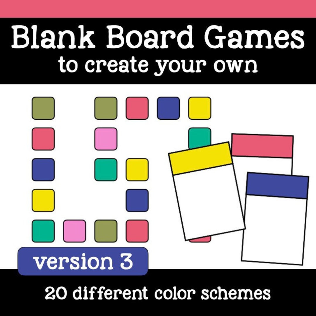 40 MORE Blank Board Game Pngs, Create Your Own Classroom Board Game ...