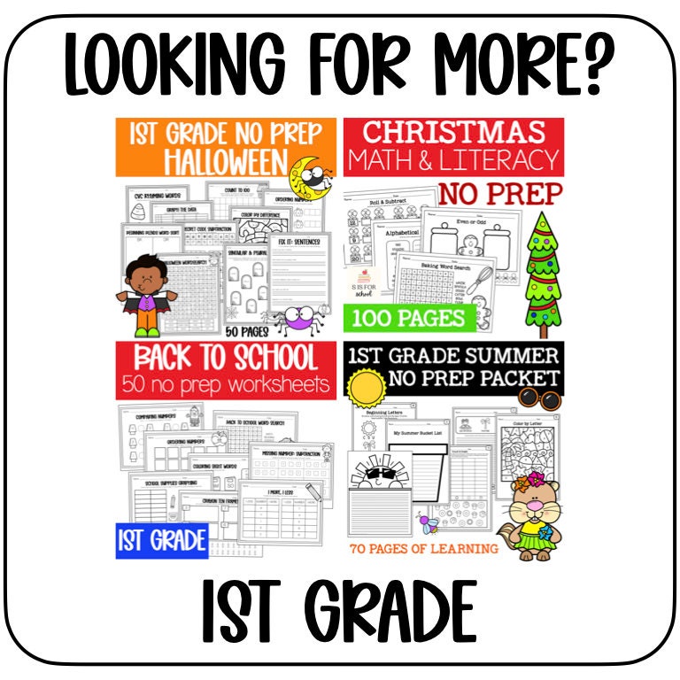 50 Page Fall Early Finisher Worksheet Packet, Math & Language Arts ...