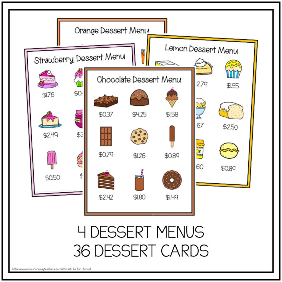 Counting Money Math Centers, Let's Play Dessert Shop, Counting Coins ...