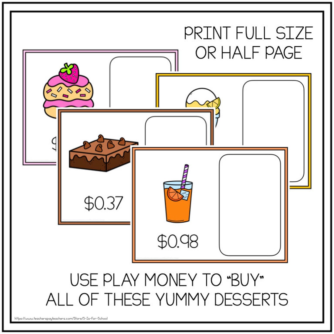 Counting Money Math Centers, Let's Play Dessert Shop, Counting Coins ...