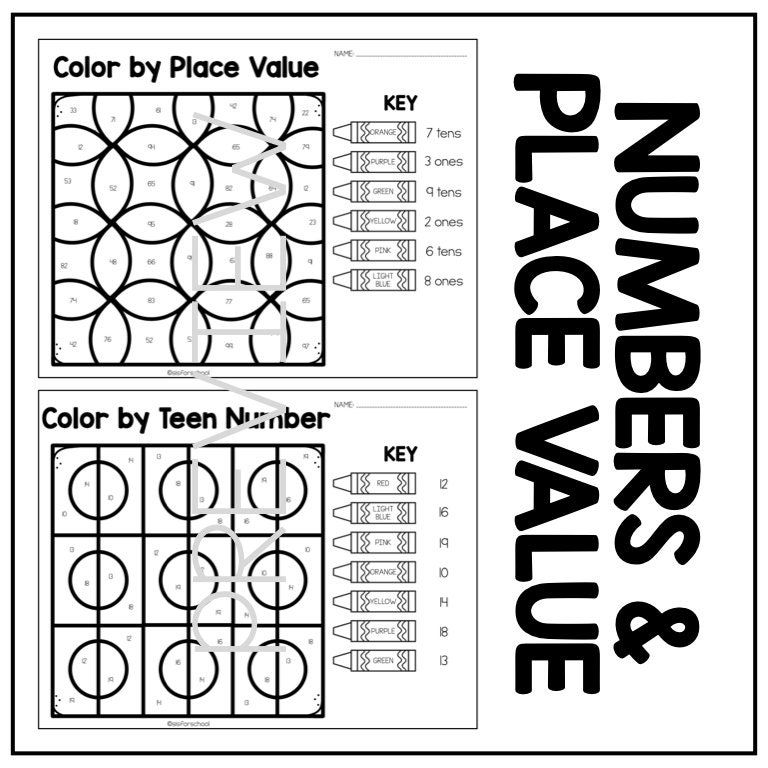 1st Grade Math Color by Code: Abstract Edition Addition Subtraction ...