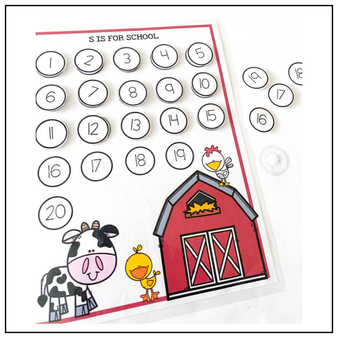 Farm Animal Letter & Number Matching Games, Printable PDF Activities ...