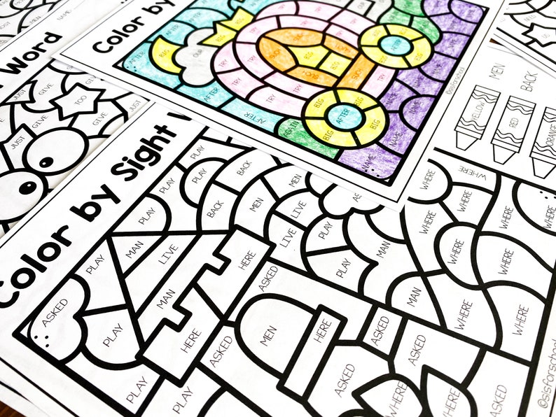 Fairytale Sight Word Color by Code | First & Second Grade | No Prep ...