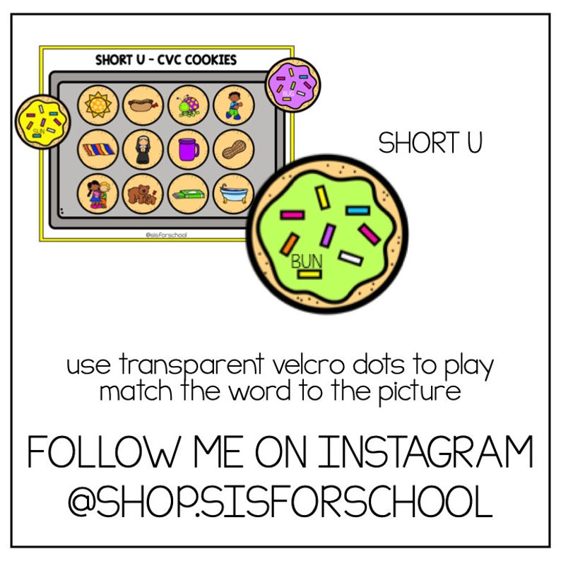 CVC Word Short Vowel Busy Book Learning Mats: Literacy Centers - Etsy