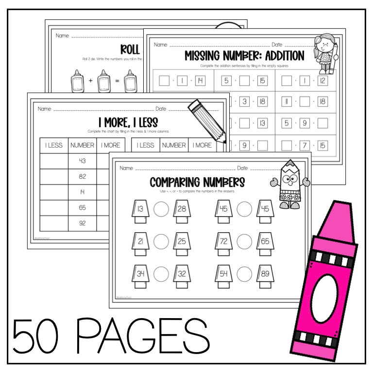2nd Grade No Prep Worksheets, Back to School Printables, Early Finisher ...