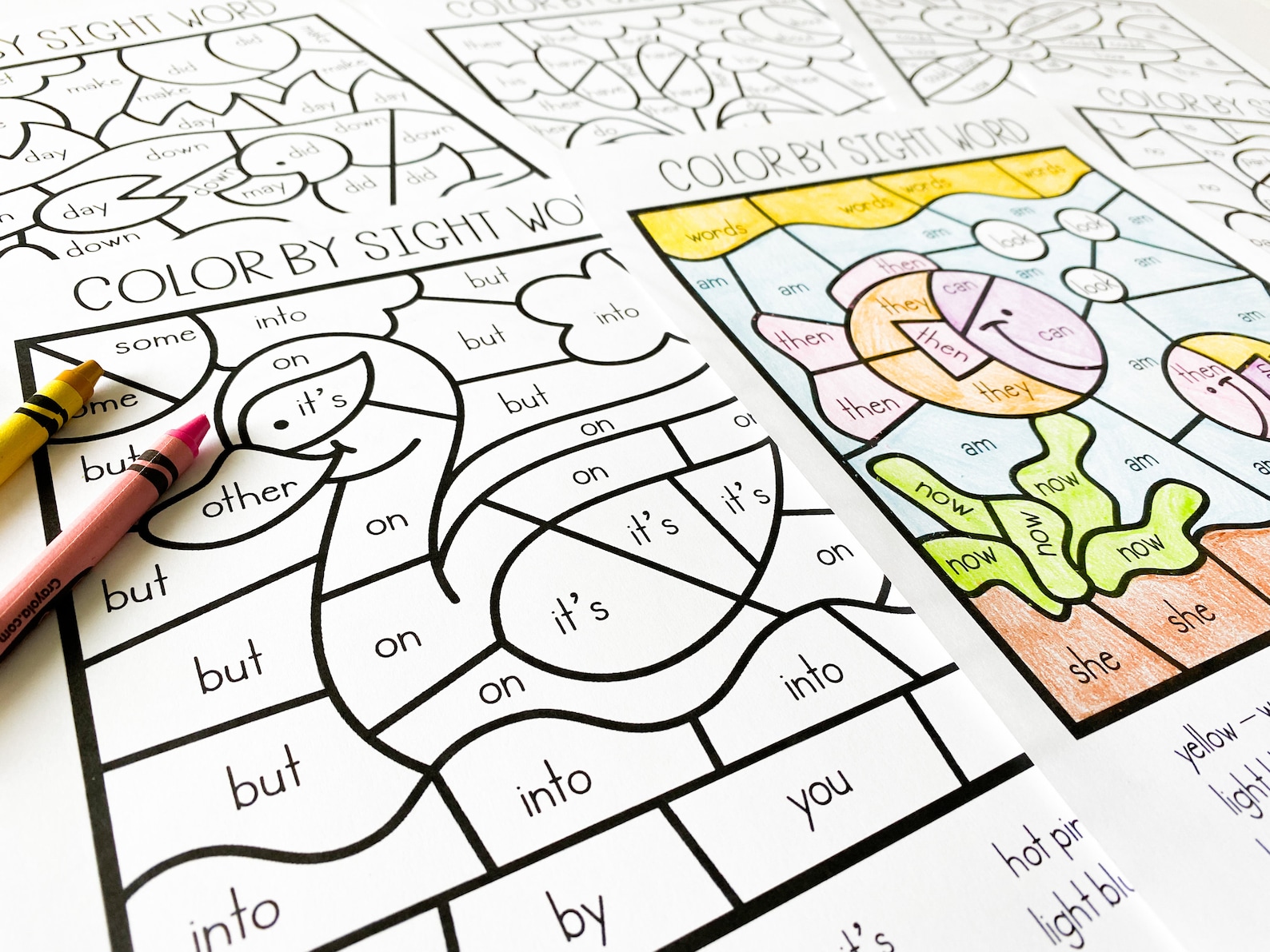 Pond Life Sight Word Color by Code for First & Second Grade, No Prep ...