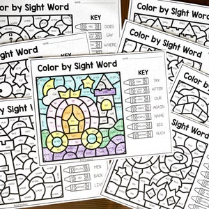 Fairytale Sight Word Color by Code | First & Second Grade | No Prep ...