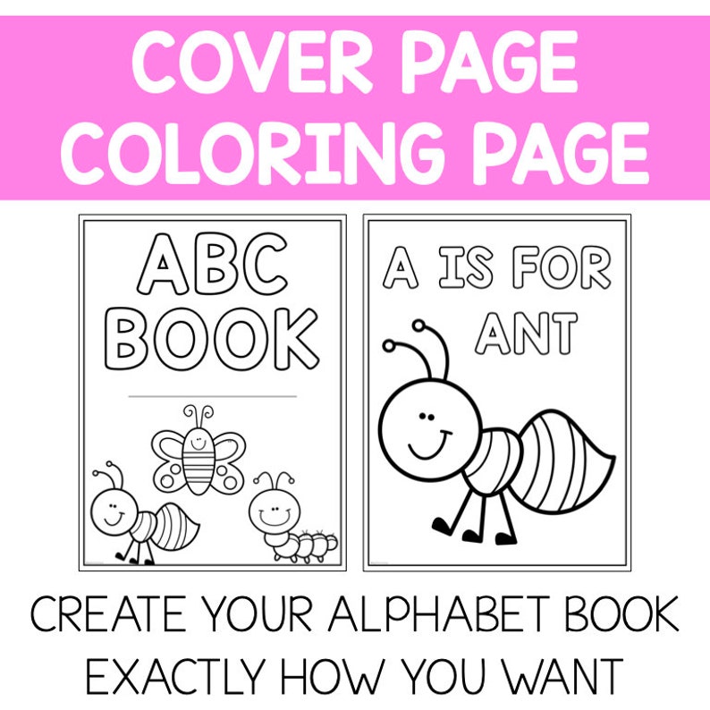 Spring Alphabet Color & Learn Book, Homeschool Summer Letter Practice ...