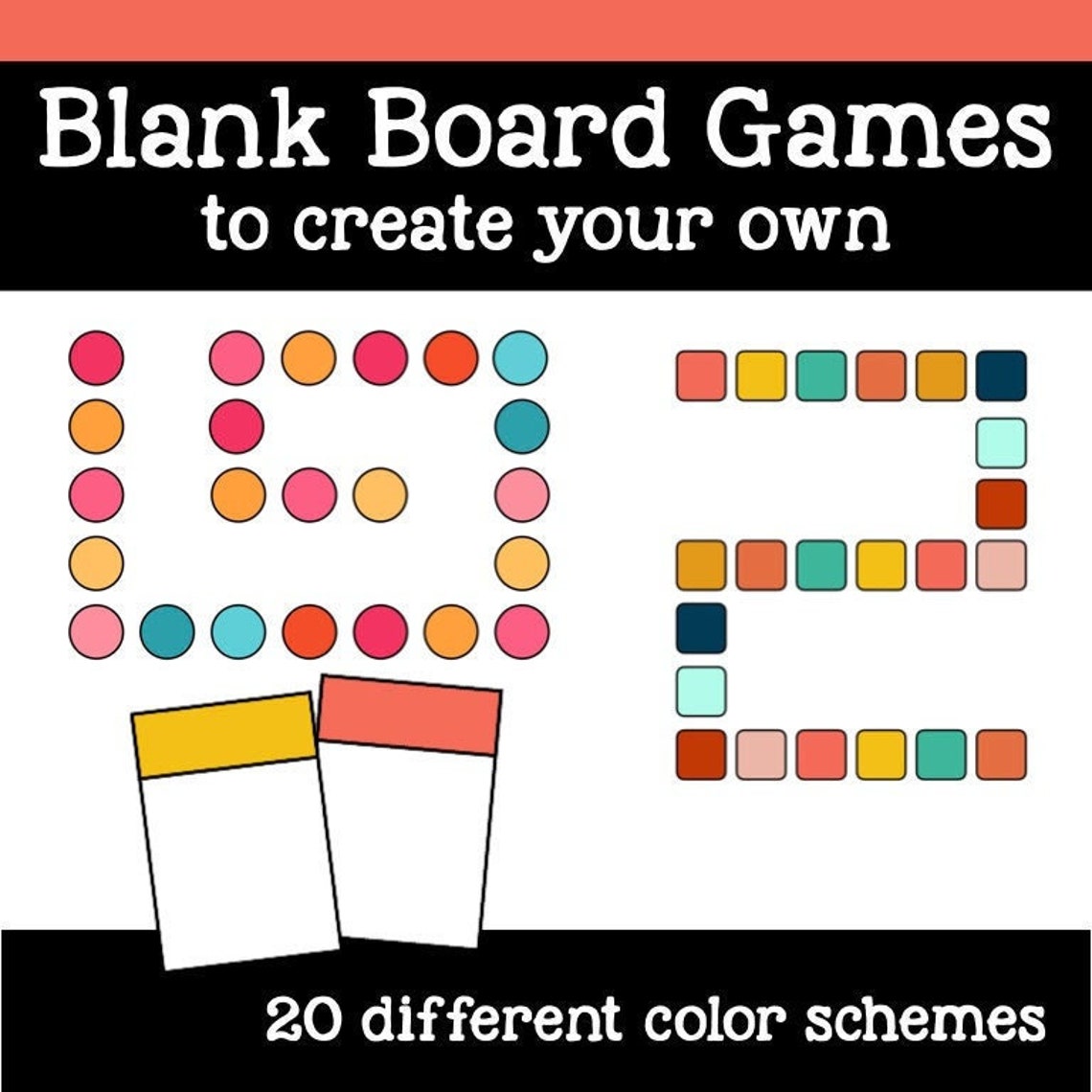 40 Blank Board Game Pngs, Create Your Own Classroom Board Game, Game ...