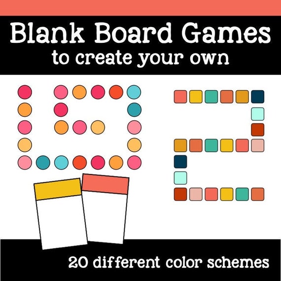 40 Blank Board Game Pngs Create Your Own Classroom Board | Etsy