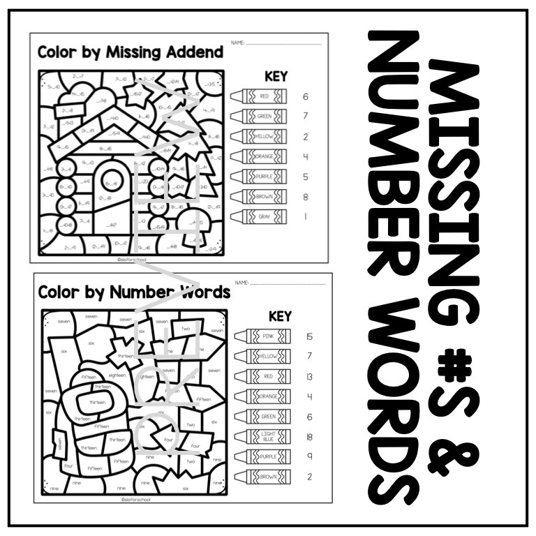 1st Grade Math Color by Code: Camping Edition Addition Subtraction ...