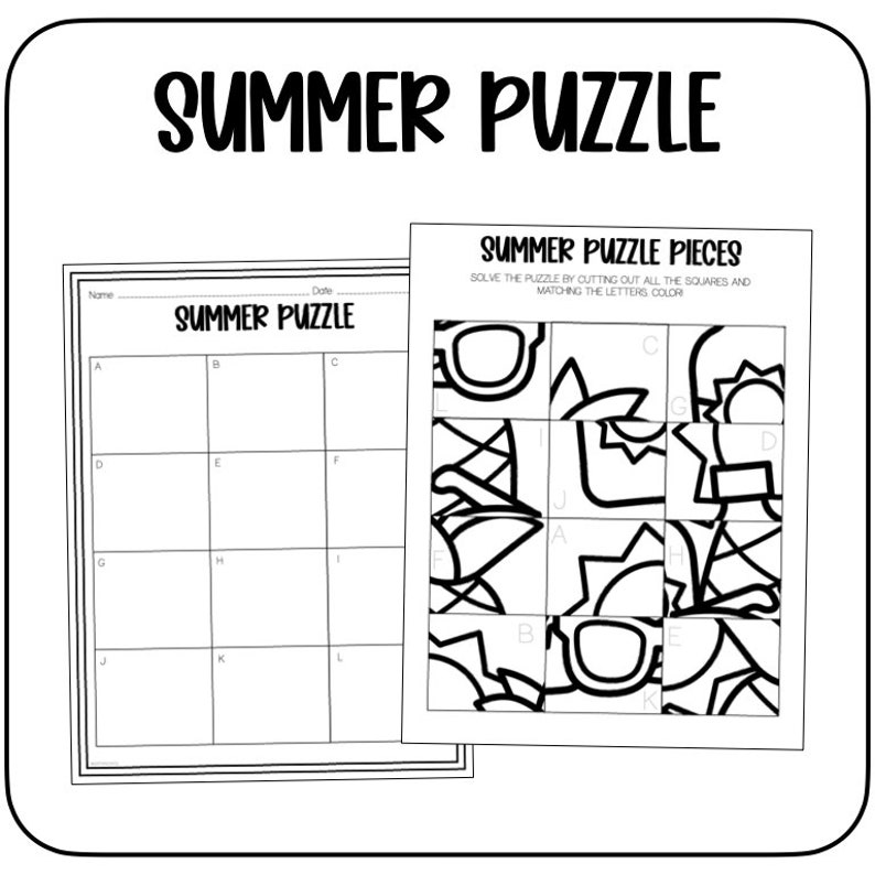 Printable Summer Activities for Kids, Summer Party, Word Search ...