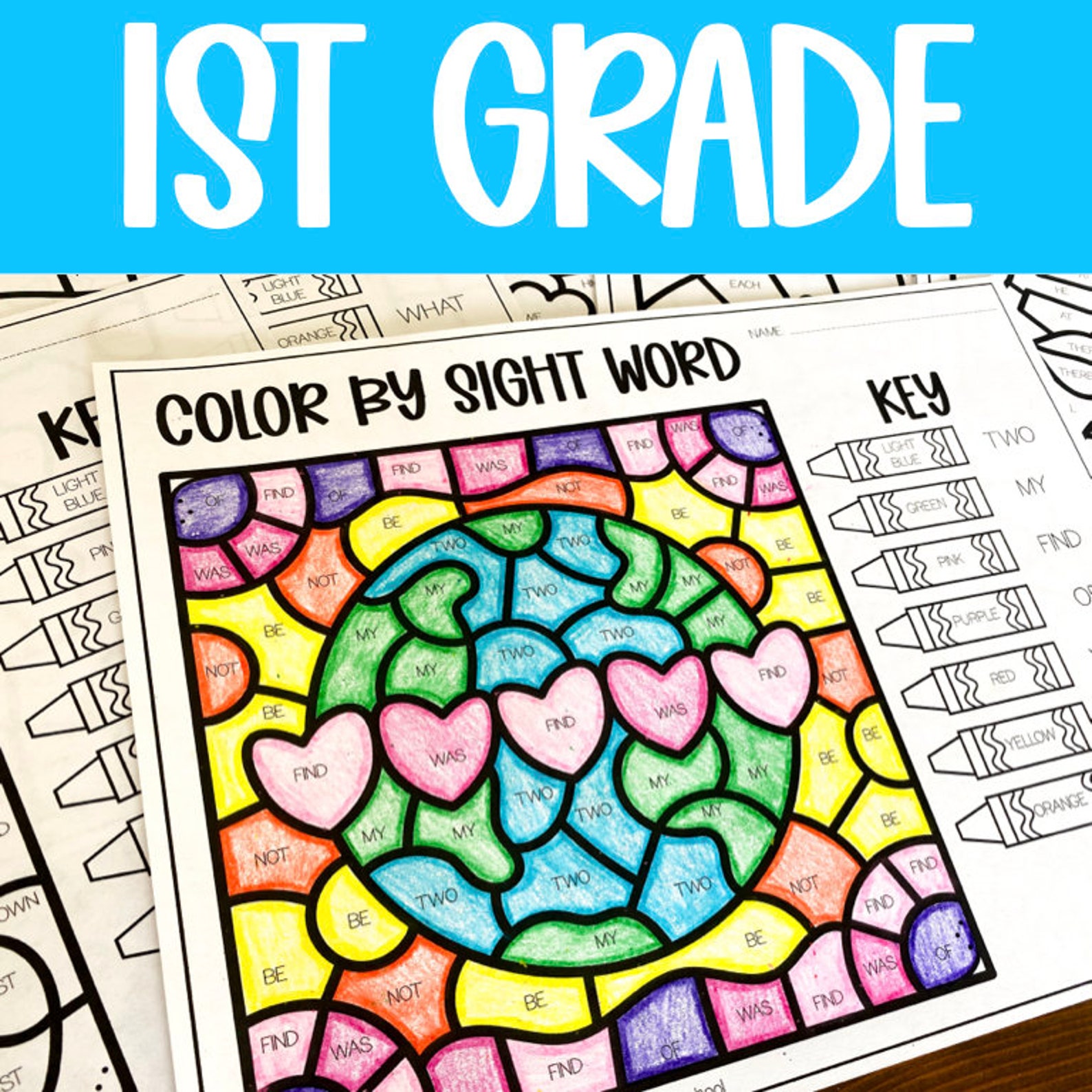Sight Word Color by Code Worksheets, 1st Grade Earth Day, No Prep ...