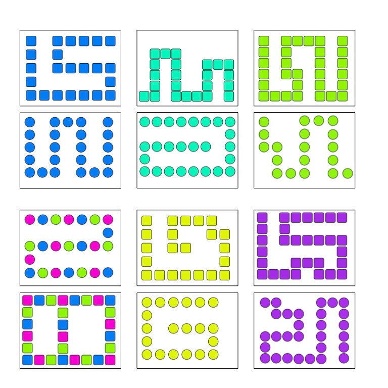 40 Neon Blank Board Game Pngs, Create Your Own Classroom Board Game ...